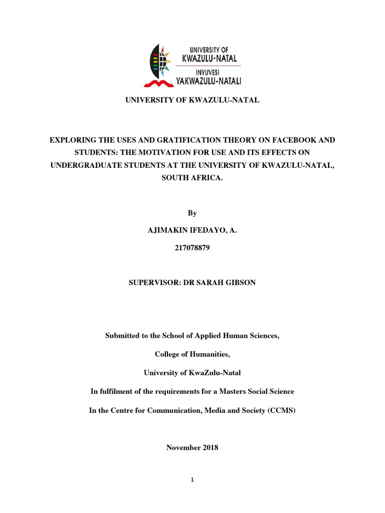 Ajimakin Ifedayo A 2018 | PDF | Focus Group | Social Media