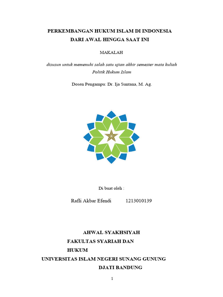 Rafli Akbar Efendi-1213010139-UAS Politik | PDF | Agama & Spiritualitas