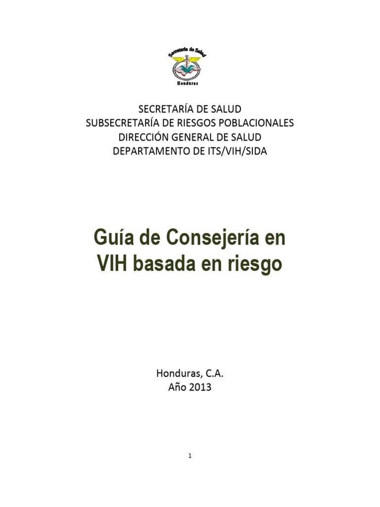 Guia de Consejeria en VIH Basada en Riesgo | PDF | VIH | VIH / SIDA