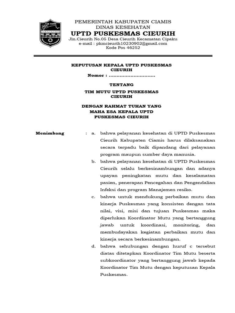 SK Tim Mutu 2023 | PDF