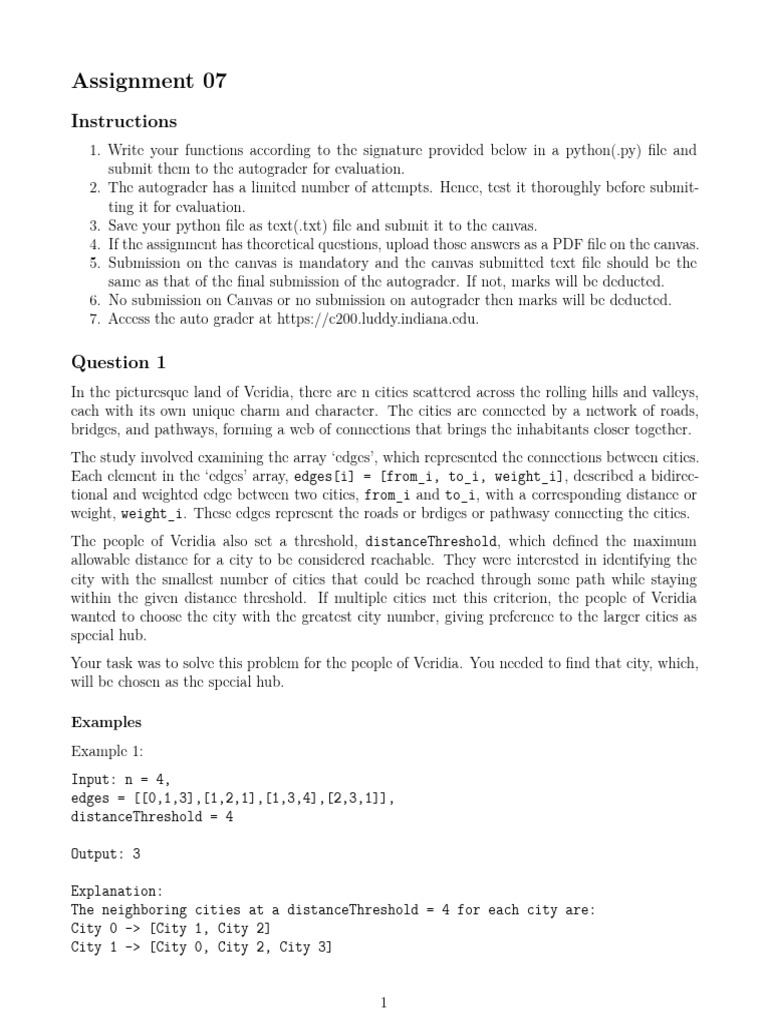 Assignment 07 | PDF | Computer Programming | Computing Assignment 07 | PDF | Computer Programming | Computing