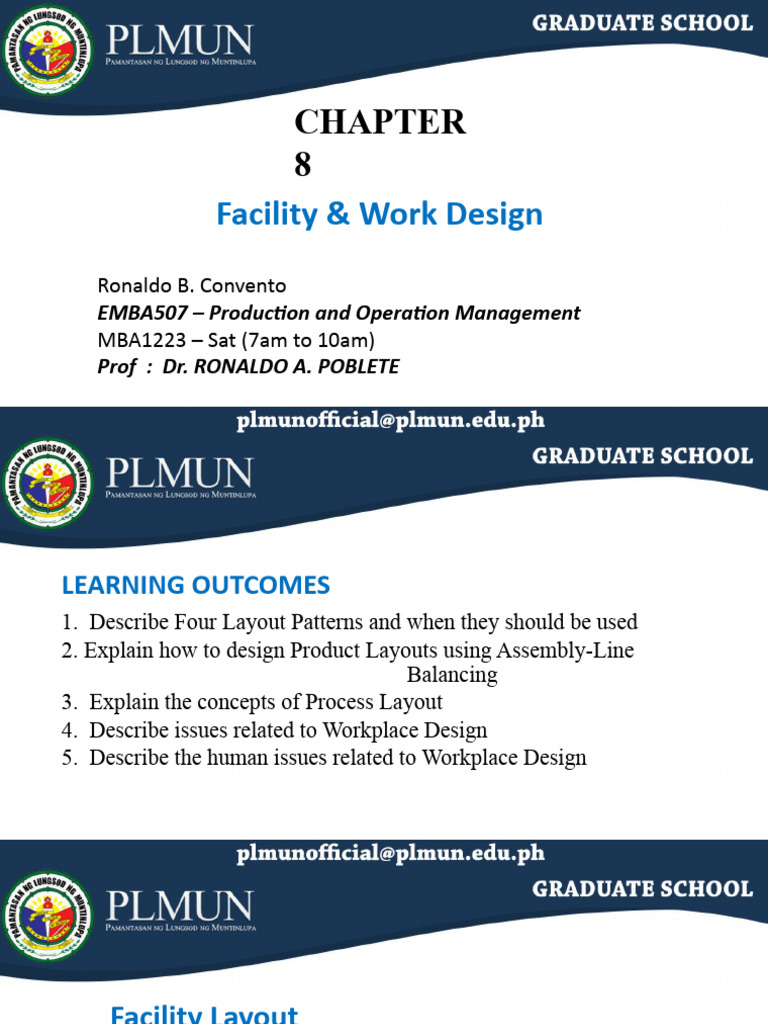 Facility & Work Design | PDF | Occupational Safety And Health | Business