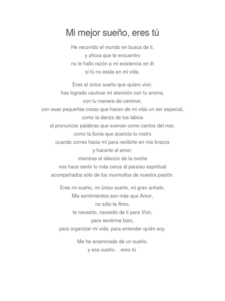 Mi Mejor Sueño | PDF