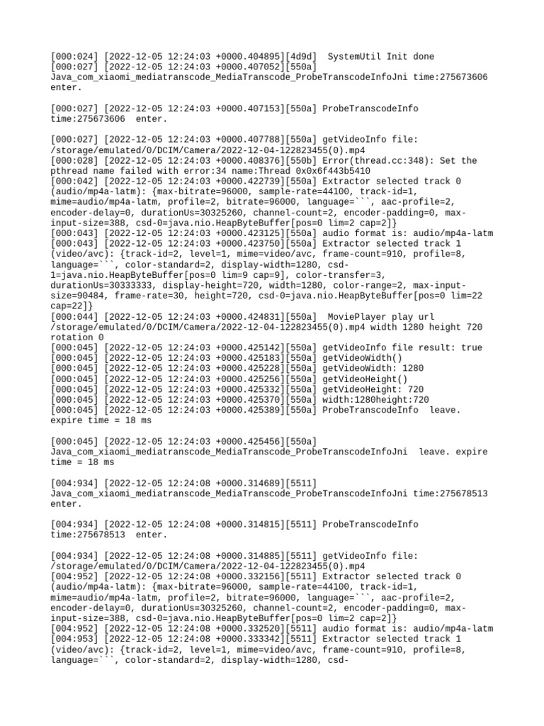 Trace | PDF | Computer Data | Video