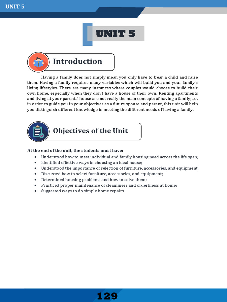 Unit 5 Final 1 1 | PDF | Family | Furniture
