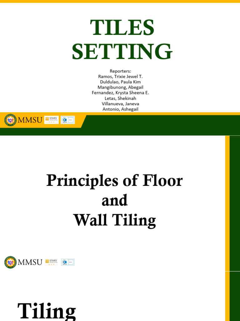 Tiles Setting | PDF | Tile | Building Engineering