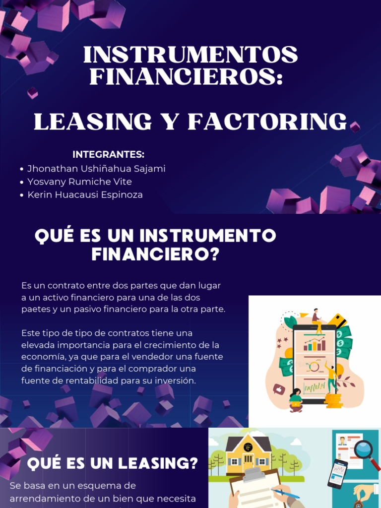 Instrumentos Financieros - Leasing y Factoring | PDF | Bancos ...