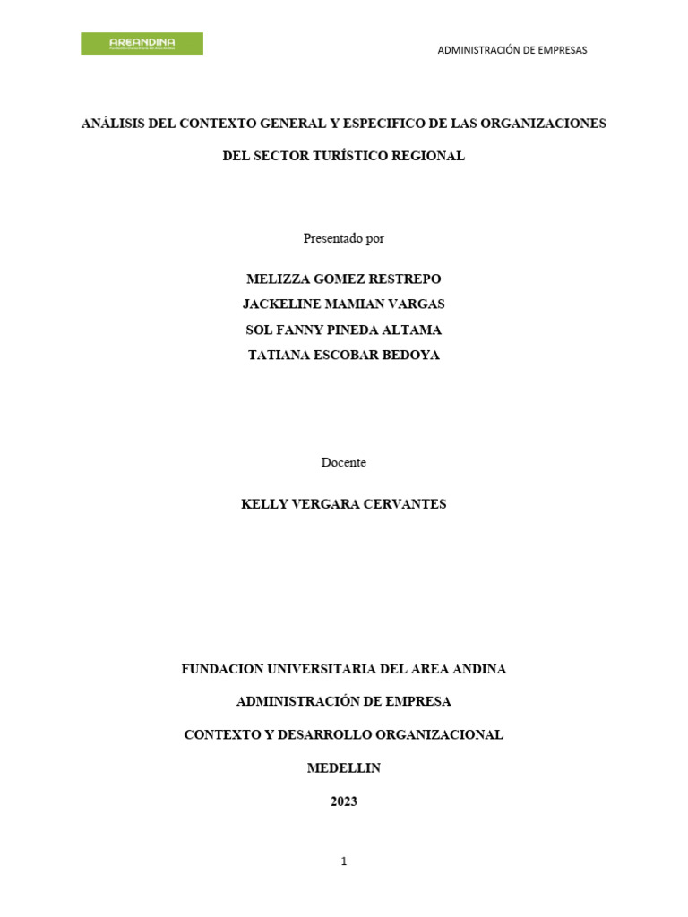 Primer Eje Contexto | PDF | Hotel | Business