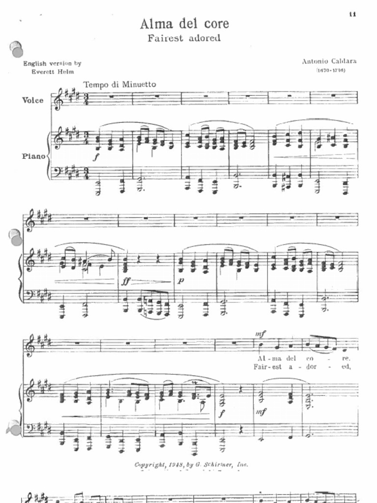 Alma Del Core in E Major | PDF