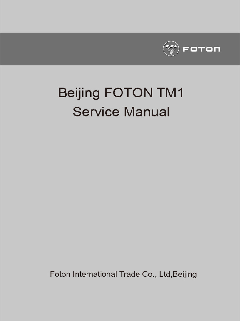 Manual de Servicio Tm3 | PDF | Truck | Wheeled Vehicles