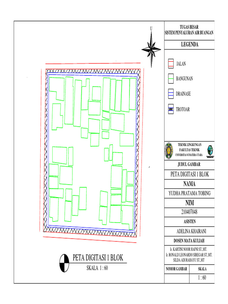 YUDHA PRATAMA TOBING - Peta Digitasi 1 Blok | PDF