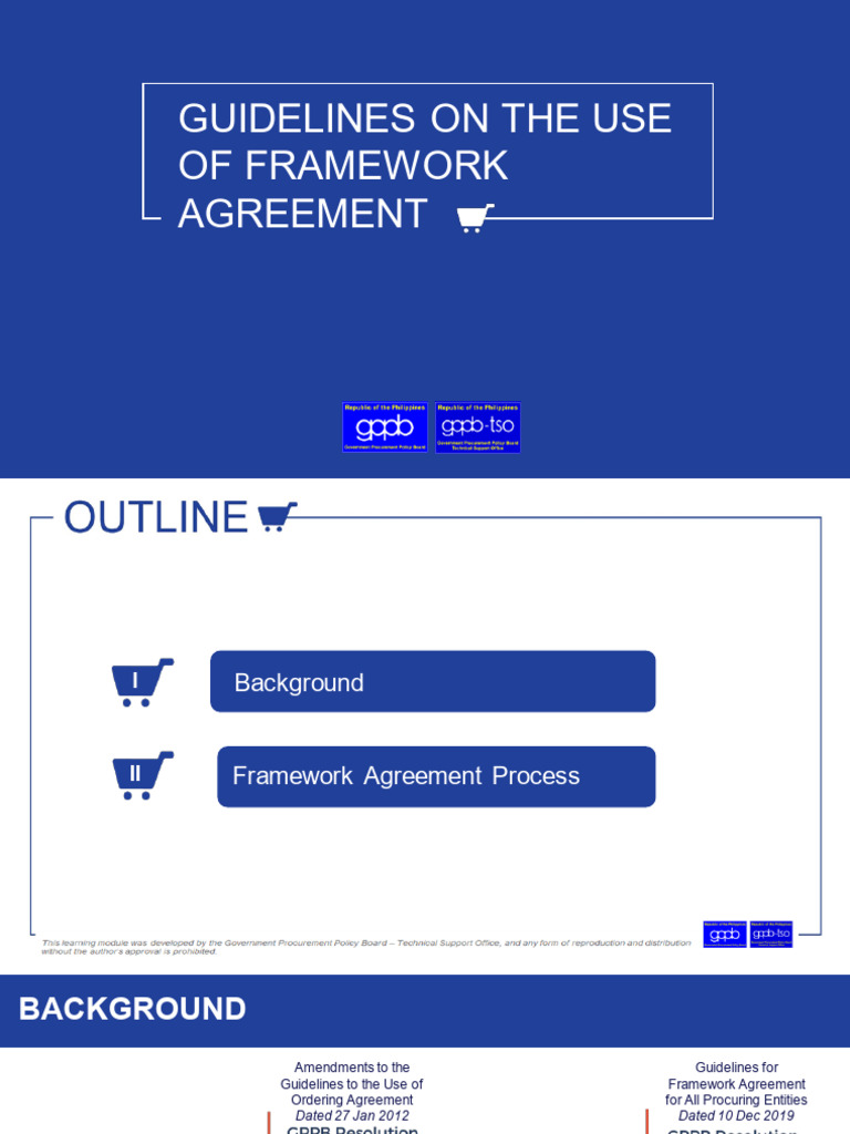 Framework Agreement Guidelines Overview | PDF | Procurement | Economies