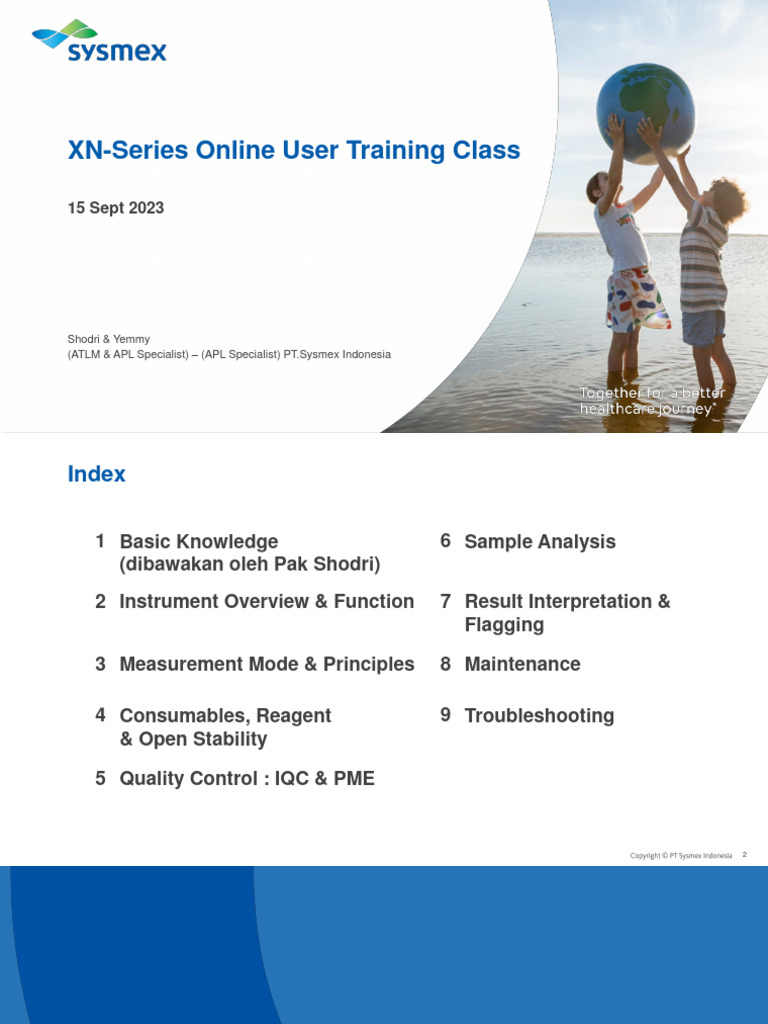 Sine PPT XN Series Utc 15 Sept 2023 | PDF | Red Blood Cell | Cytometry