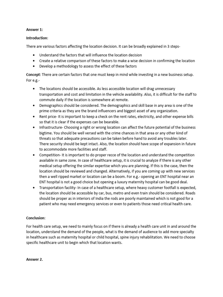 Operations Management | PDF | Health Care | Hospital