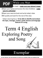 Song Lyric Analysis Essay Outline | PDF | Essays | Human Communication