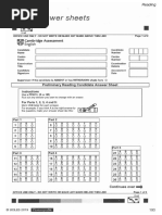 Sample Answer Sheets | PDF | Evaluation | University Of Cambridge