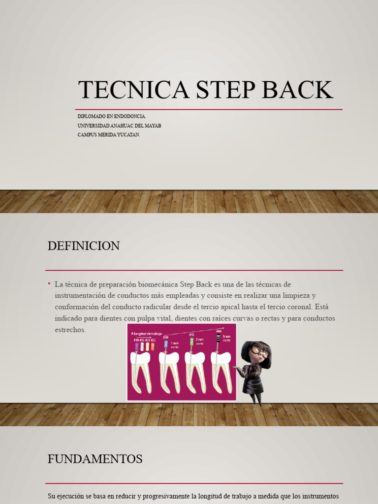 Técnica Step Back en Endodoncia | PDF