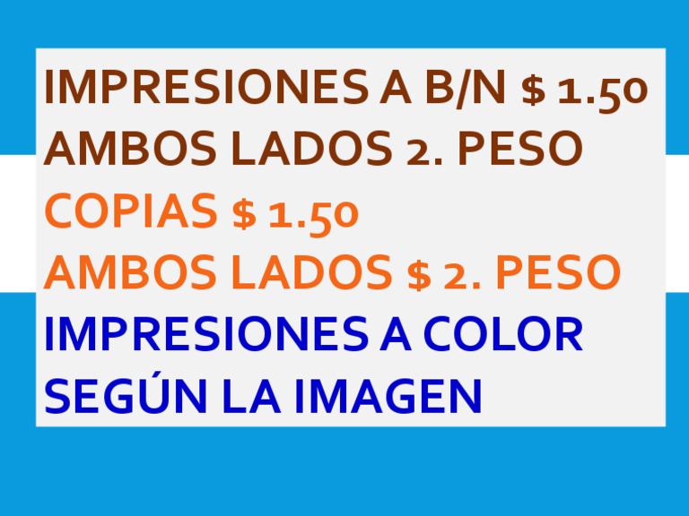 Precios de Copias | PDF