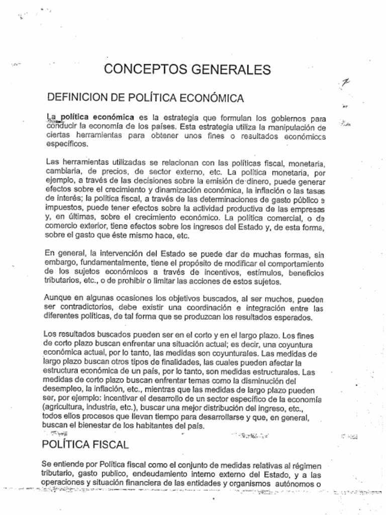 Conceptos Generales | PDF