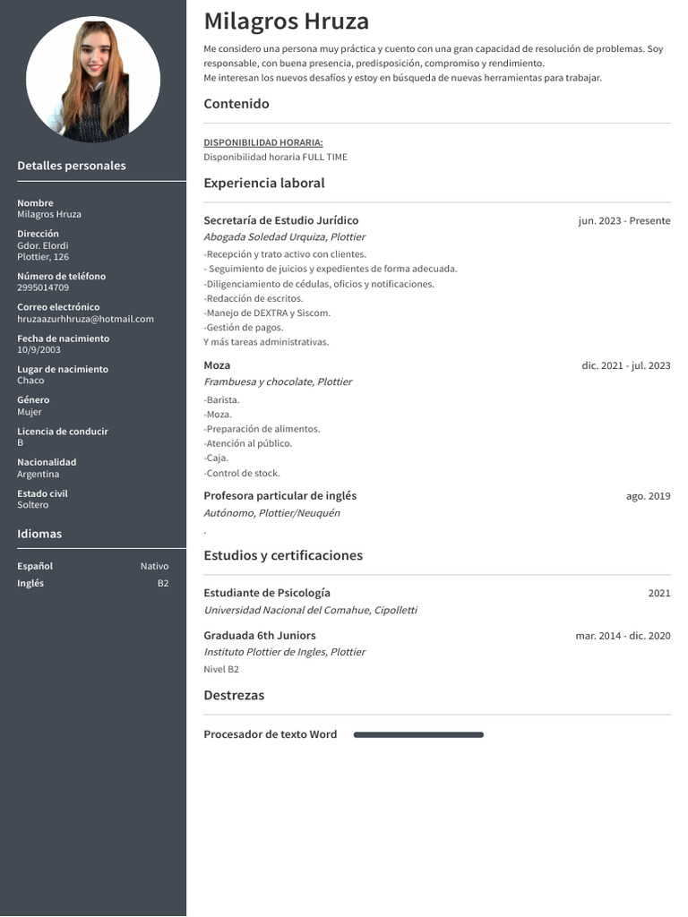 Curriculum Último | PDF