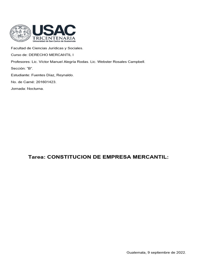 Formulario Inscripcion de Comerciante Individual y Empresa Mercantil Individual o de Sociedad ...