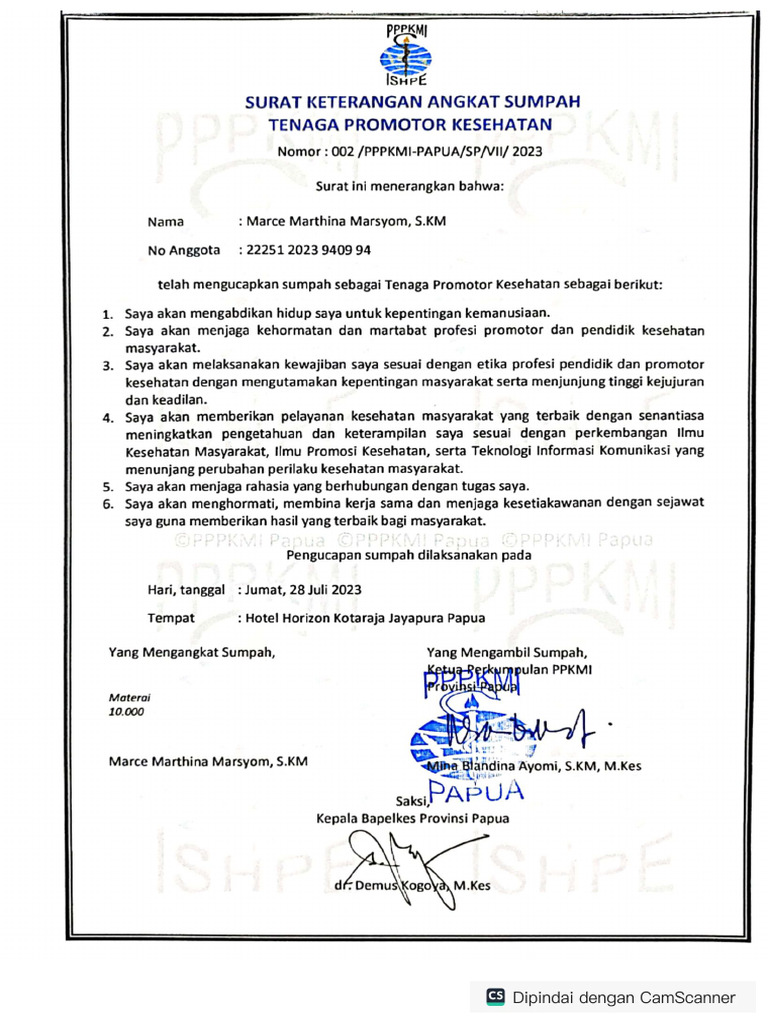 Sumprof PPPKMI Marce | PDF