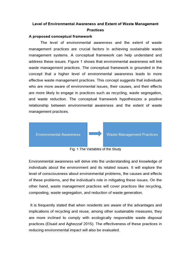 Environmental Awareness & Waste Management | PDF | Survey Methodology ...