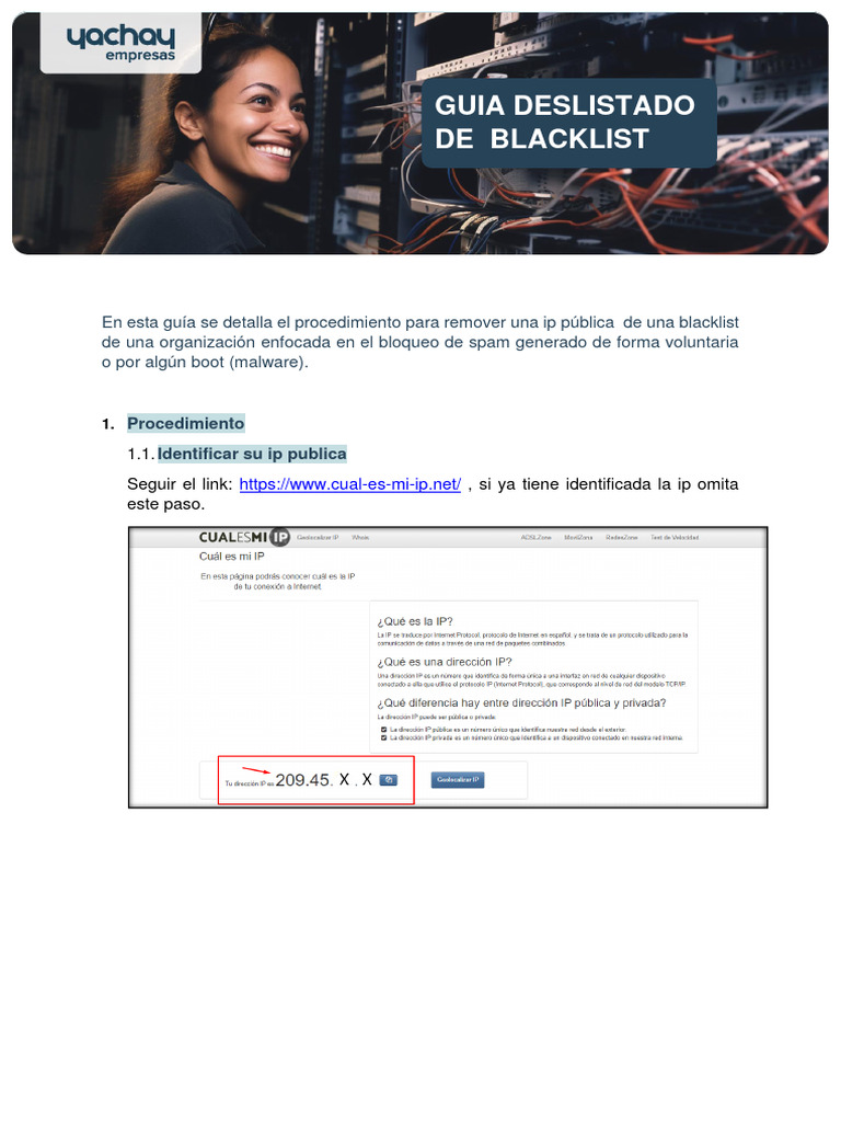 Guia Deslistado de BLACKLIST | PDF | Cortafuegos (informática) | Tecnologías de la información