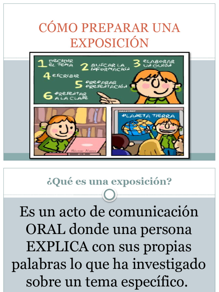 Cómo Preparar Una Exposición | PDF