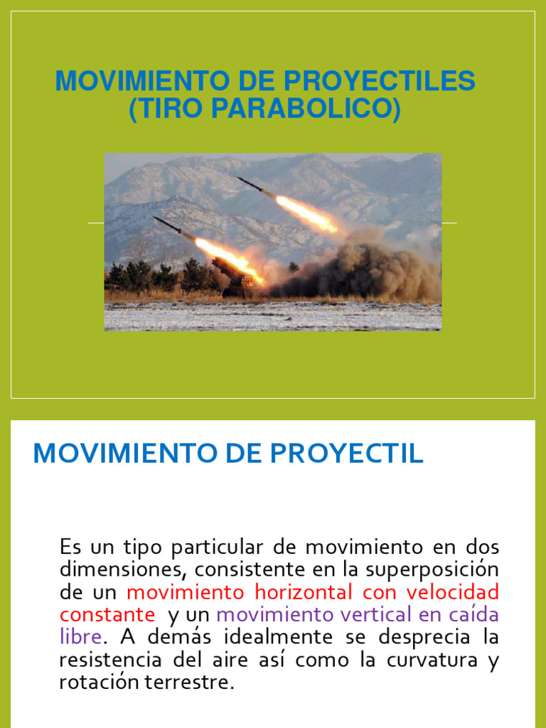 8) Movimiento de Proyectiles | PDF | Cinemática | Mecánica