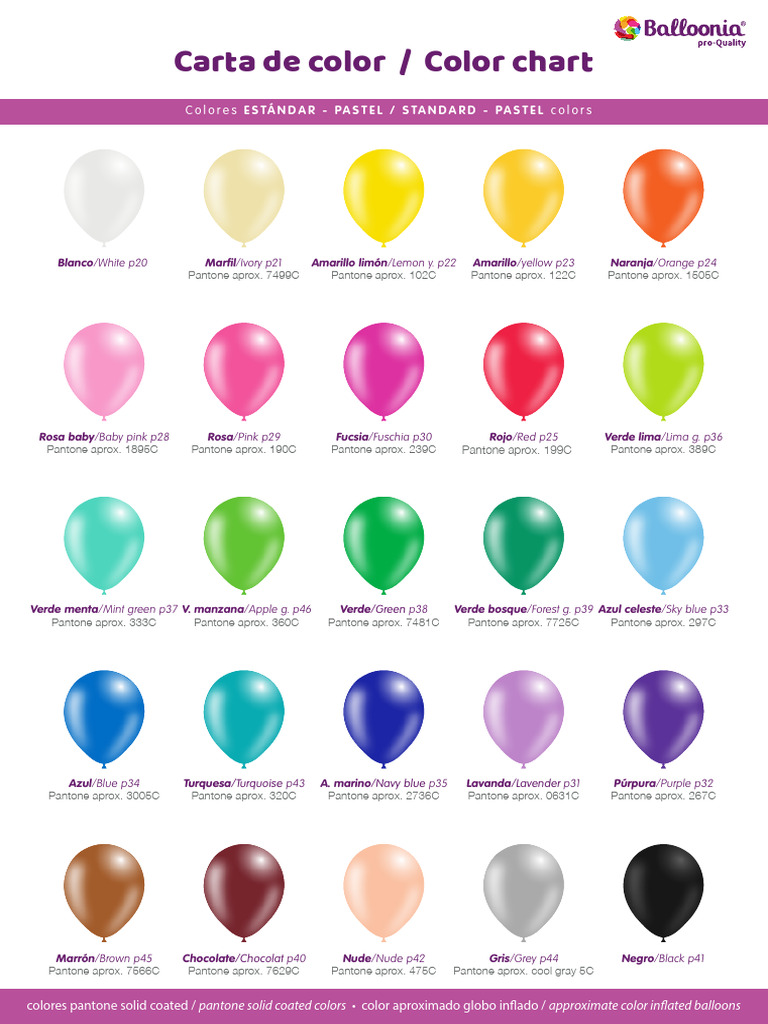 Tabela de Cores Pantone e Traduções | PDF