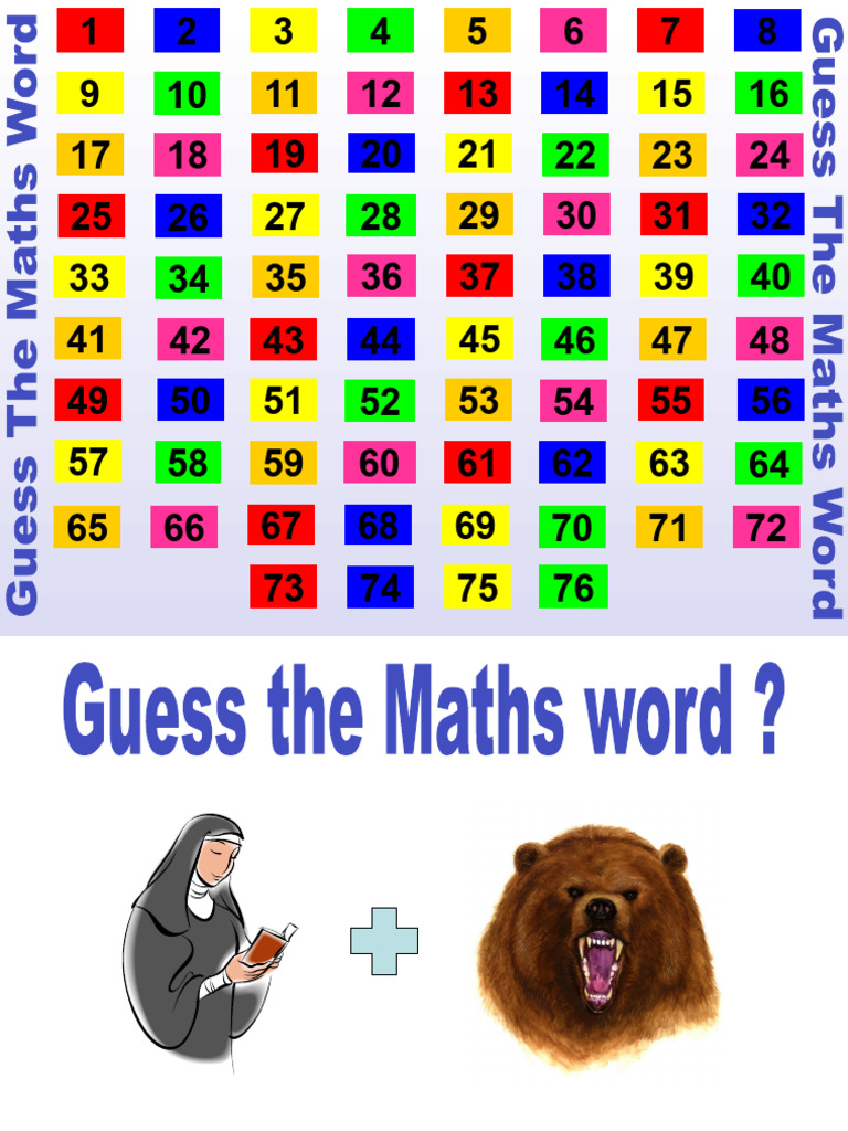 Guess The Maths Word 5 | PDF | Classical Geometry | Geometric Shapes