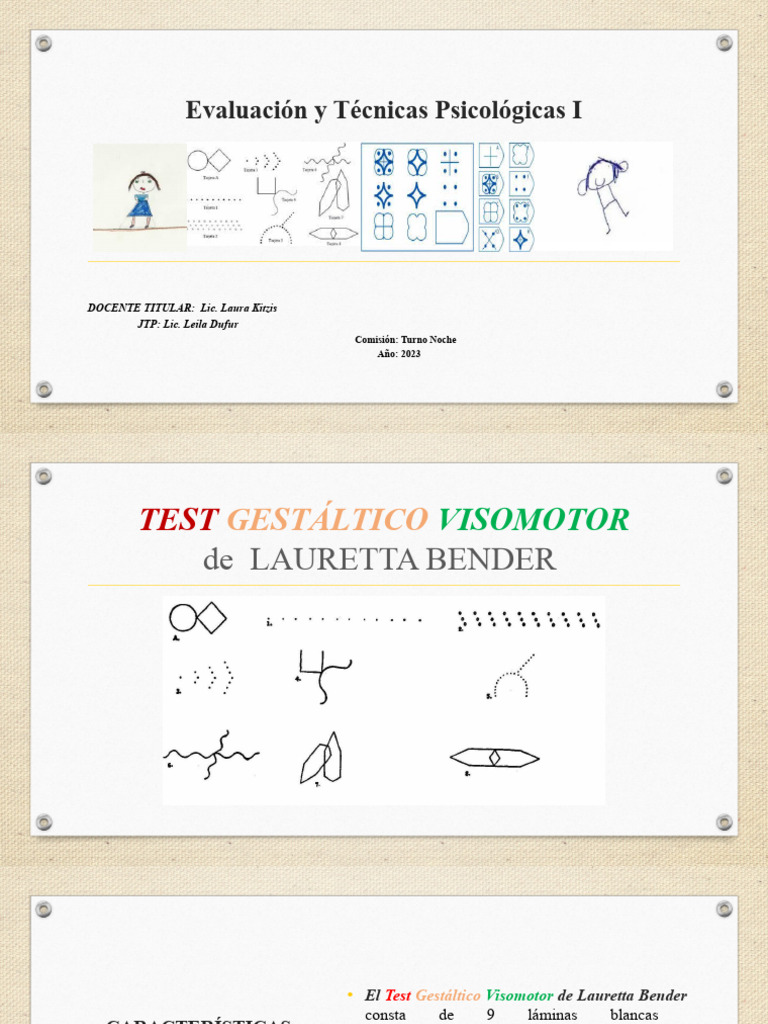 Test Gestáltico Vicomotor de Bender | PDF | Percepción | Olas