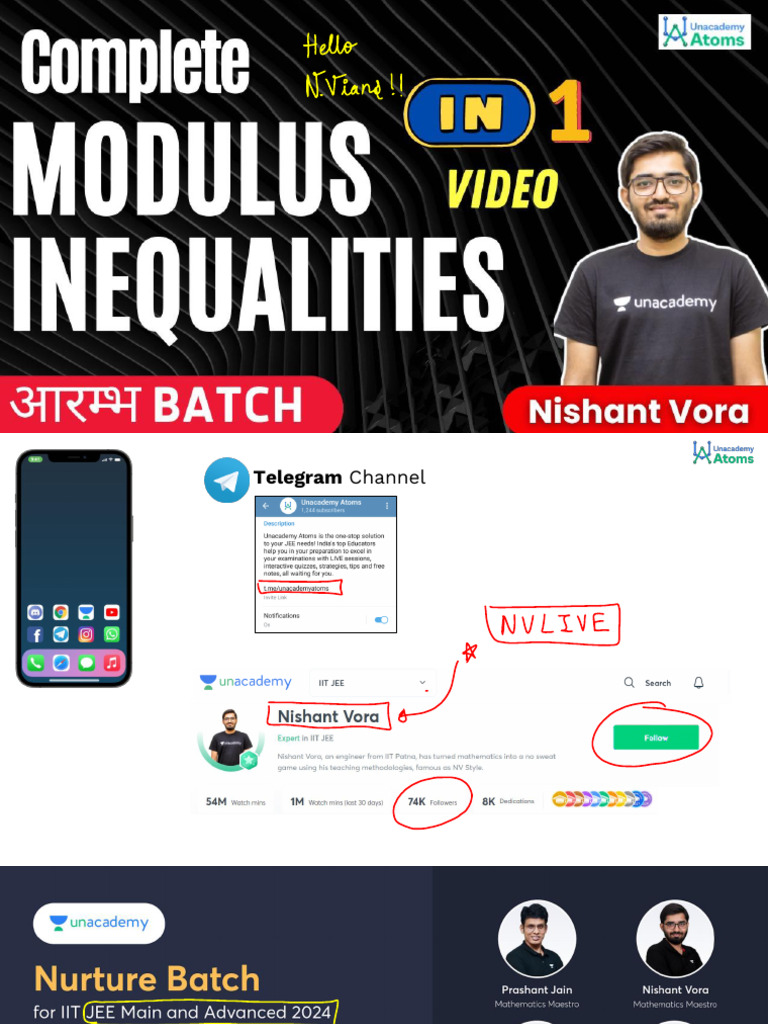 Complete Modulus Inequalities - Aarambh Batch - Class 11 | PDF Complete Modulus Inequalities - Aarambh Batch - Class 11 | PDF