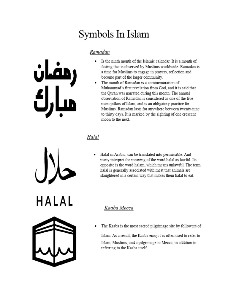 Symbols in Islam | PDF | Ramadan | Abrahamic Religions