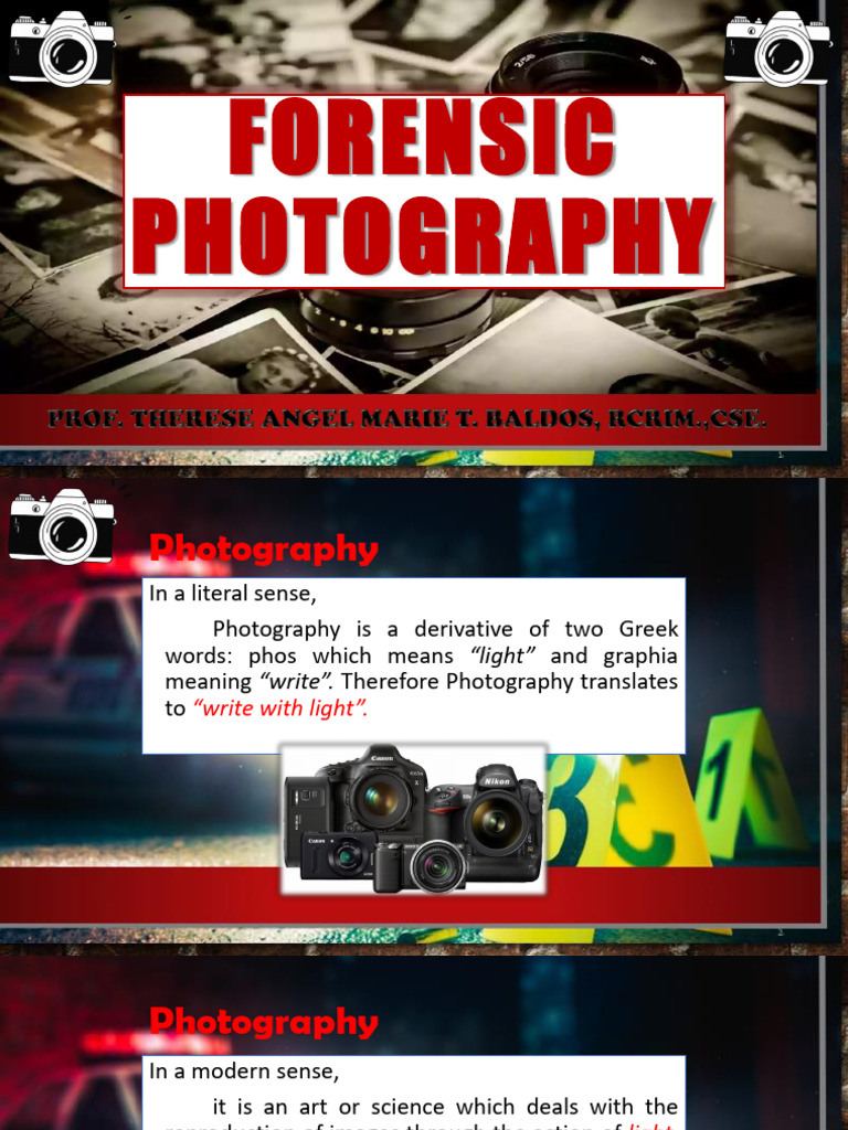 Forensic Photography Pdf Camera Electromagnetic Radiation