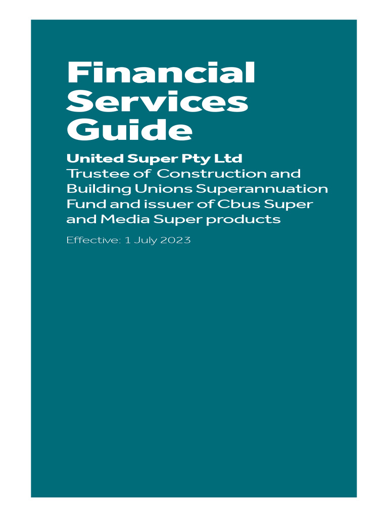 Joint Financial Services Guide | PDF | Financial Adviser | Financial ...