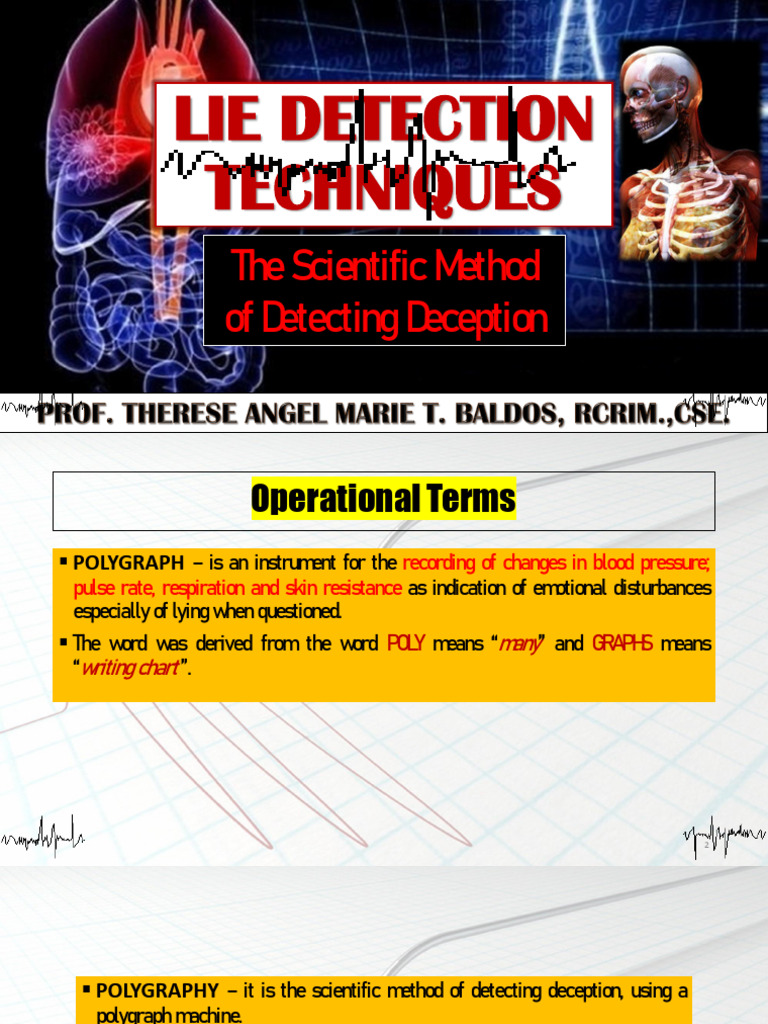 Lie Detection Techniques | PDF | Lung | Polygraph Lie Detection Techniques | PDF | Lung | Polygraph