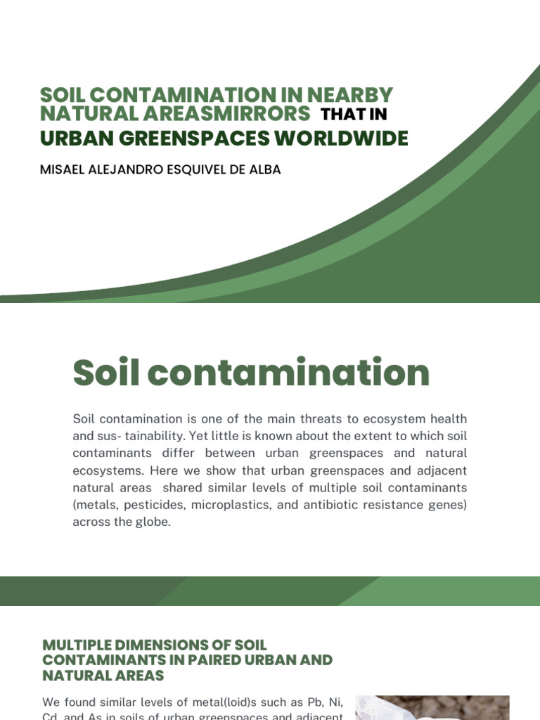 Soil Contamination | PDF | Soil | Ecosystem