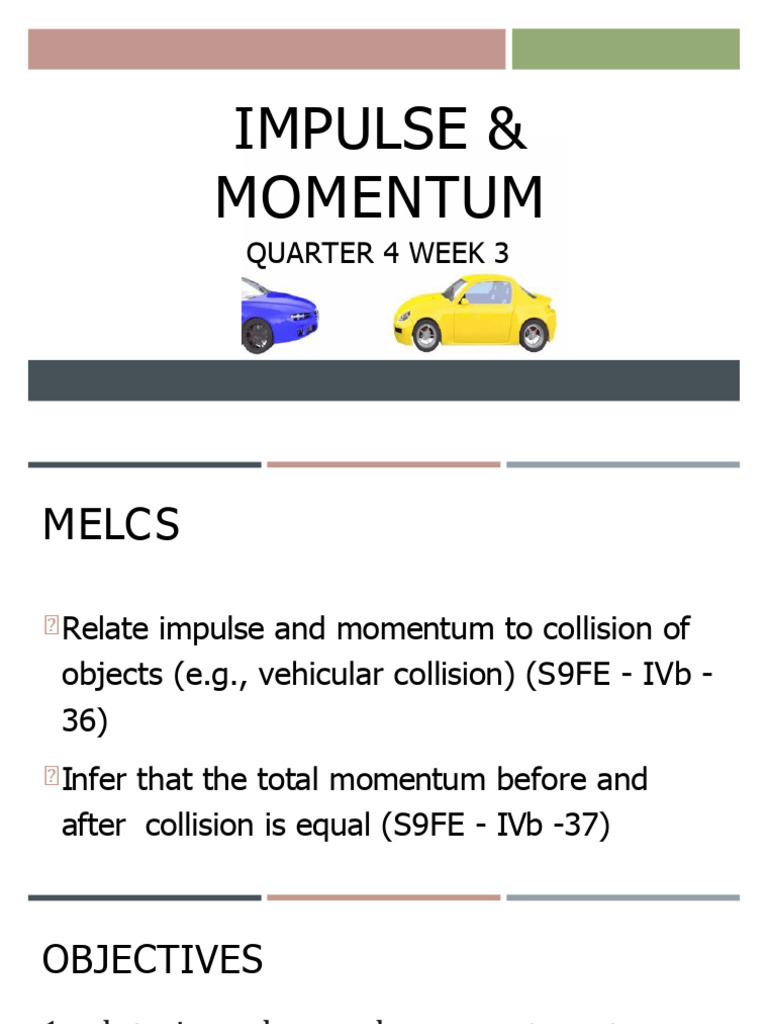 L3 Impulse and Momentum | PDF | Momentum | Collision