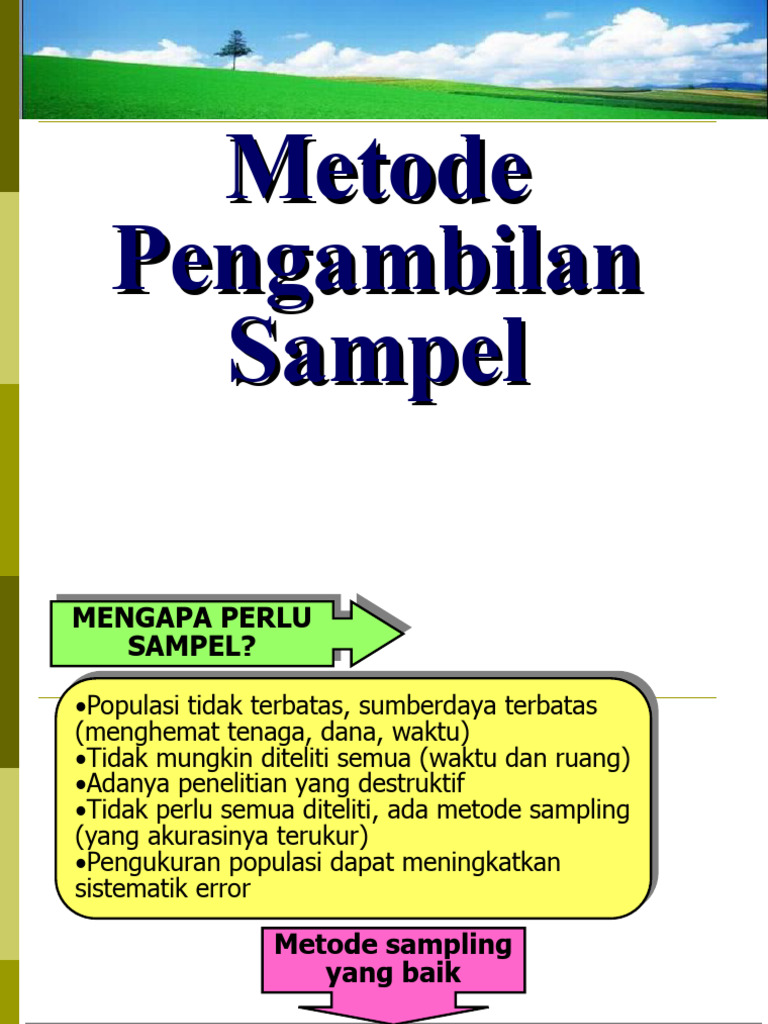 Metode Pengambilan Sampel | PDF