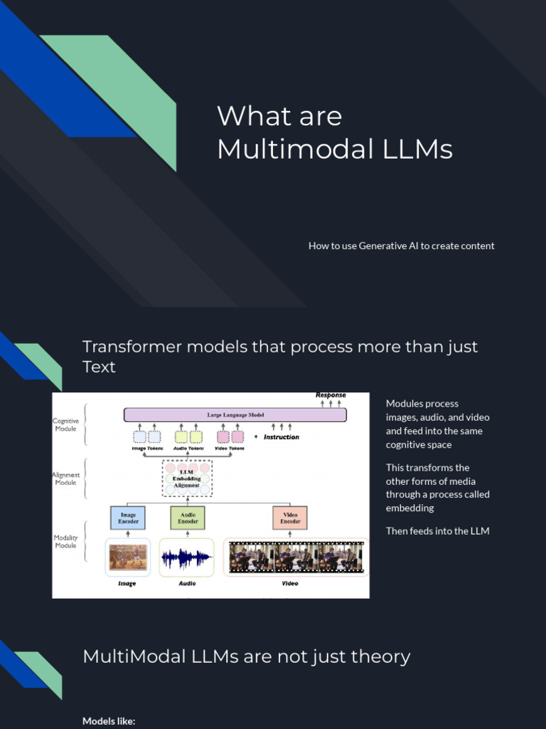 What Are Multimodal Models | PDF | Learning | Artificial Intelligence