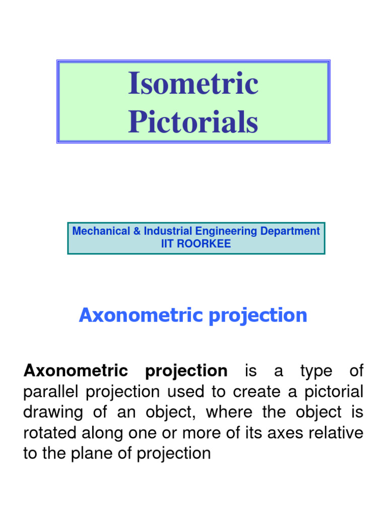 09 - Isometric Pictorials | PDF | Geometry | Classical Geometry