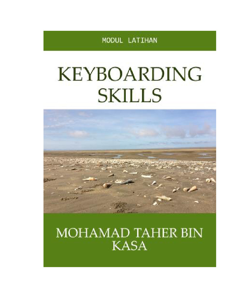 Keyboarding Skills Book Author MohamadTaherBinKasa | PDF | Text | Input/Output