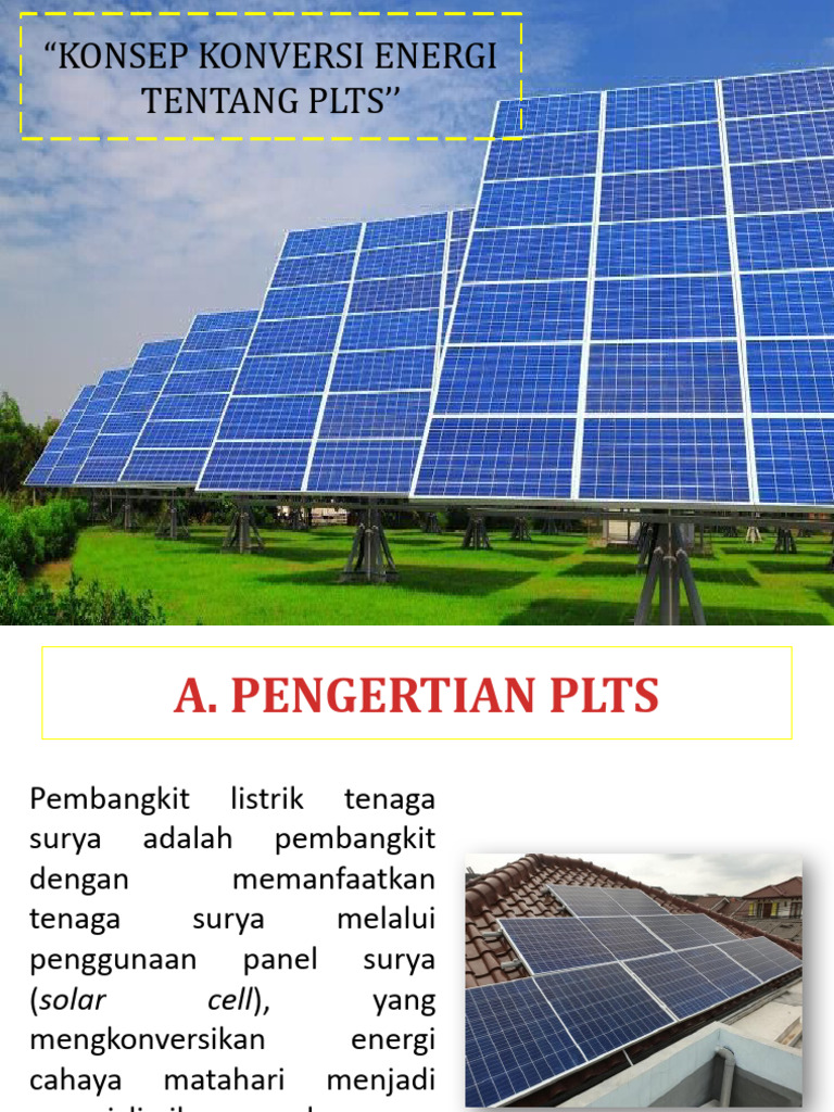 Konsep Konversi Energi Tentang Plts | PDF