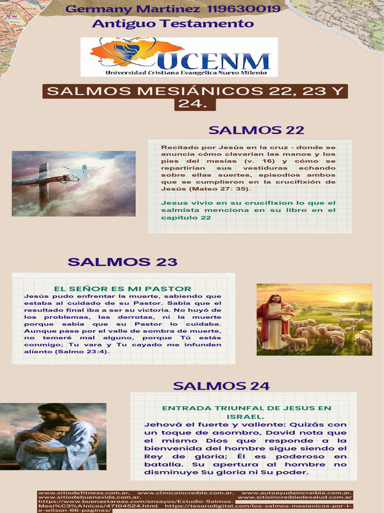 Salmos Mesiánicos 22 y 23 en Jesús | PDF