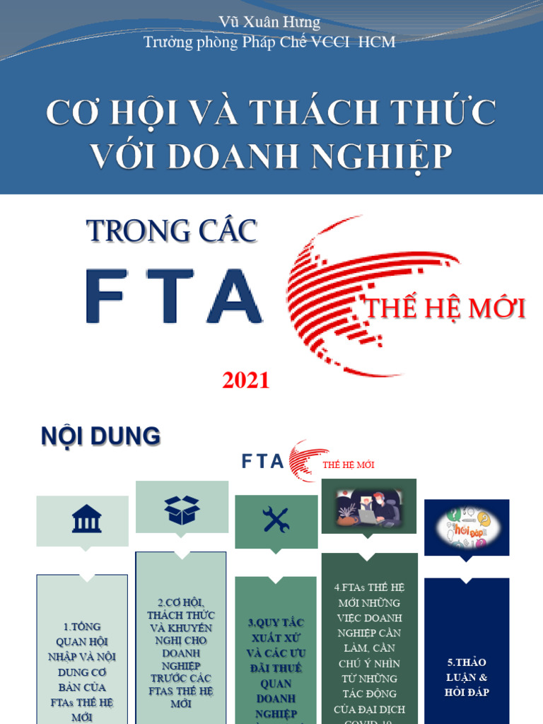 VXH-VIAC-FTAs The He Moi-Co Hoi Va Thach Thuc Voi DN-2021 | PDF