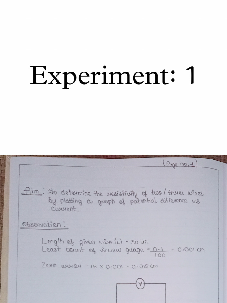 Phy Practical1 | PDF