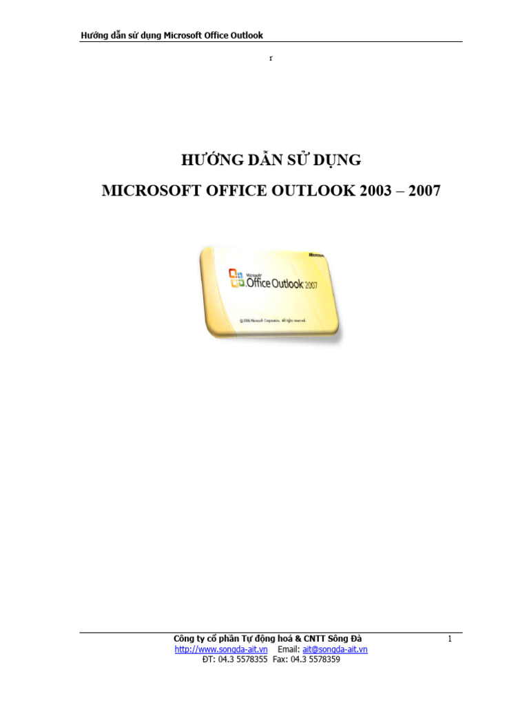 Huong Dan Su Dung MS Outlook 2003 | PDF