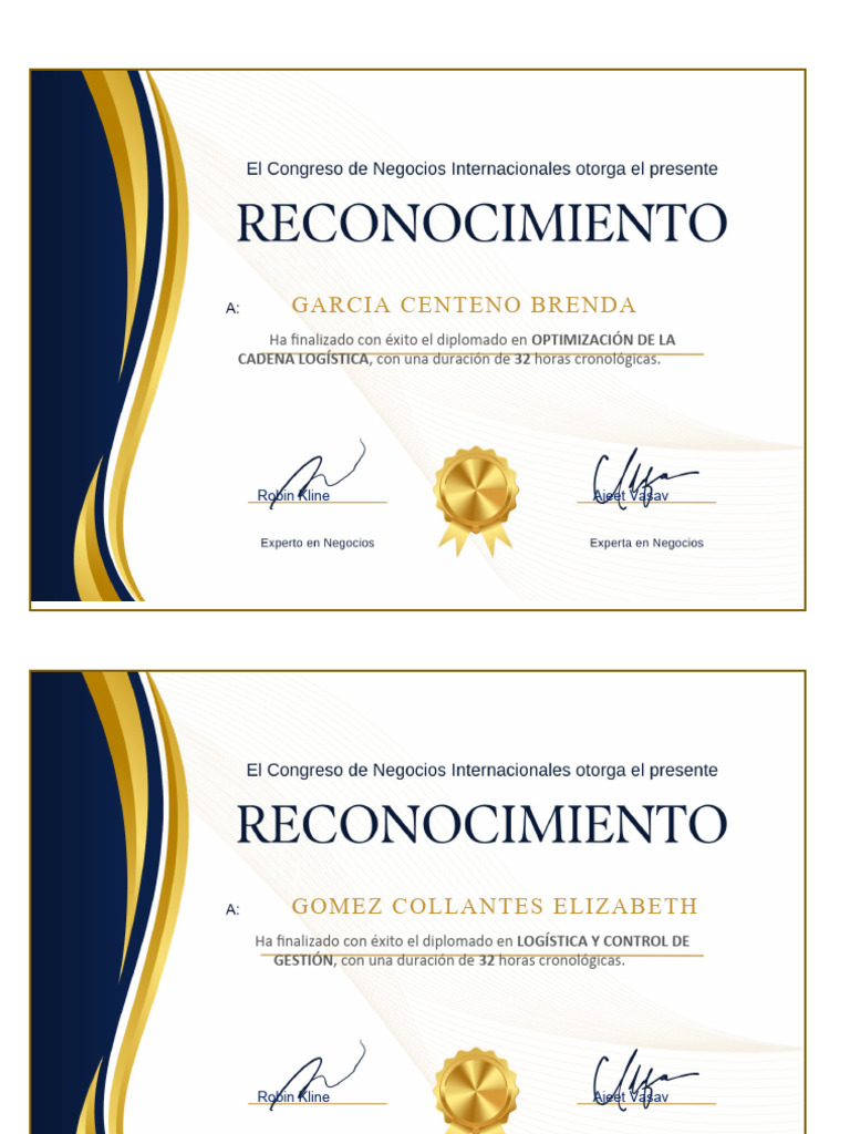 Certificados Garcia Centeno Brenda | PDF